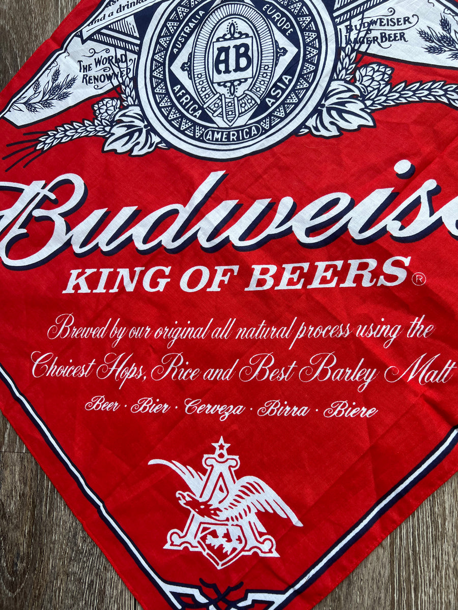 Budweiser scarf – My Cuppa Tea Vintage